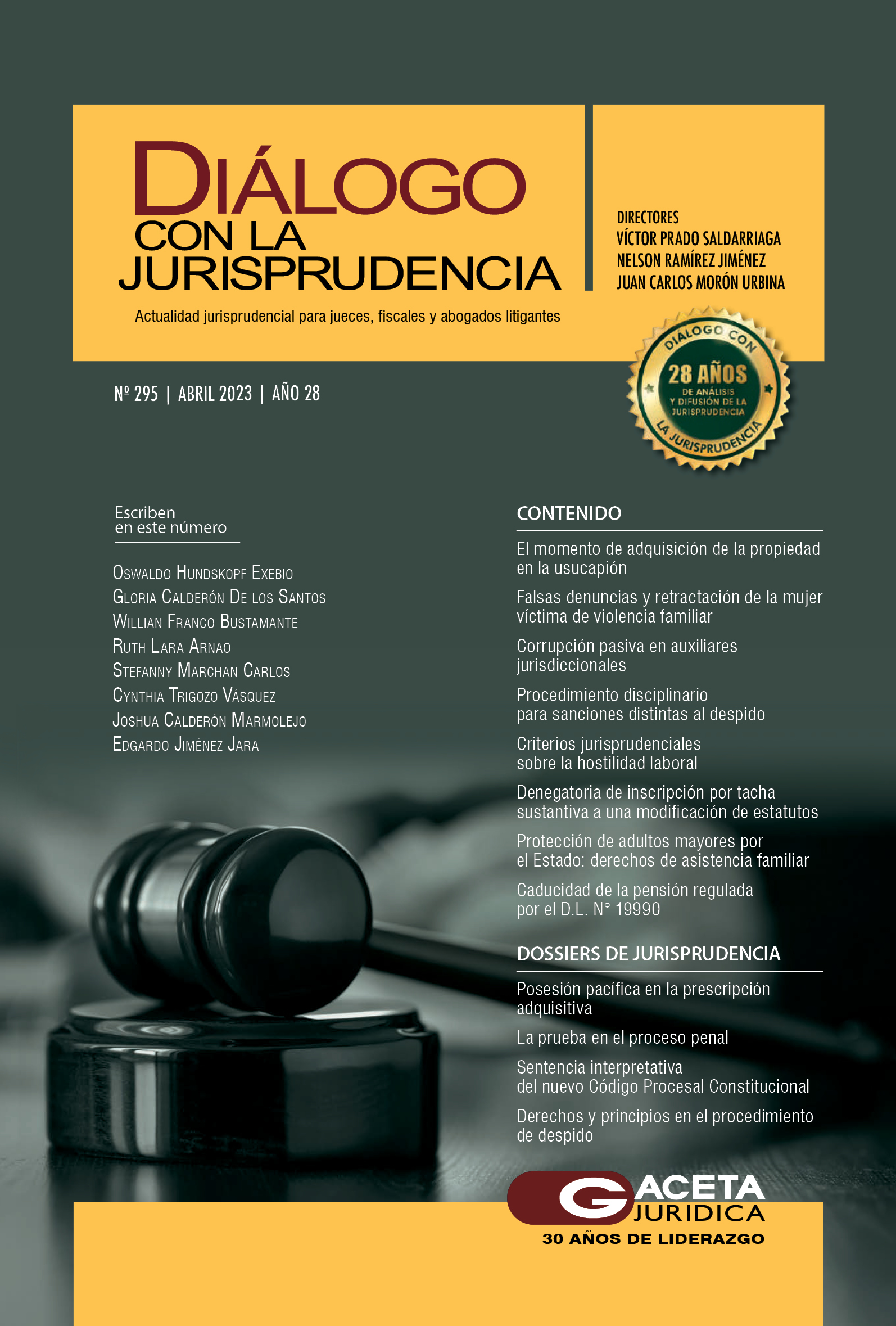 Revistas Diálogo con la Jurisprudencia – DERECHO USMP
